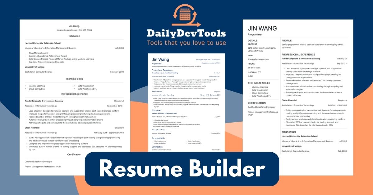 Daily Dev Tools